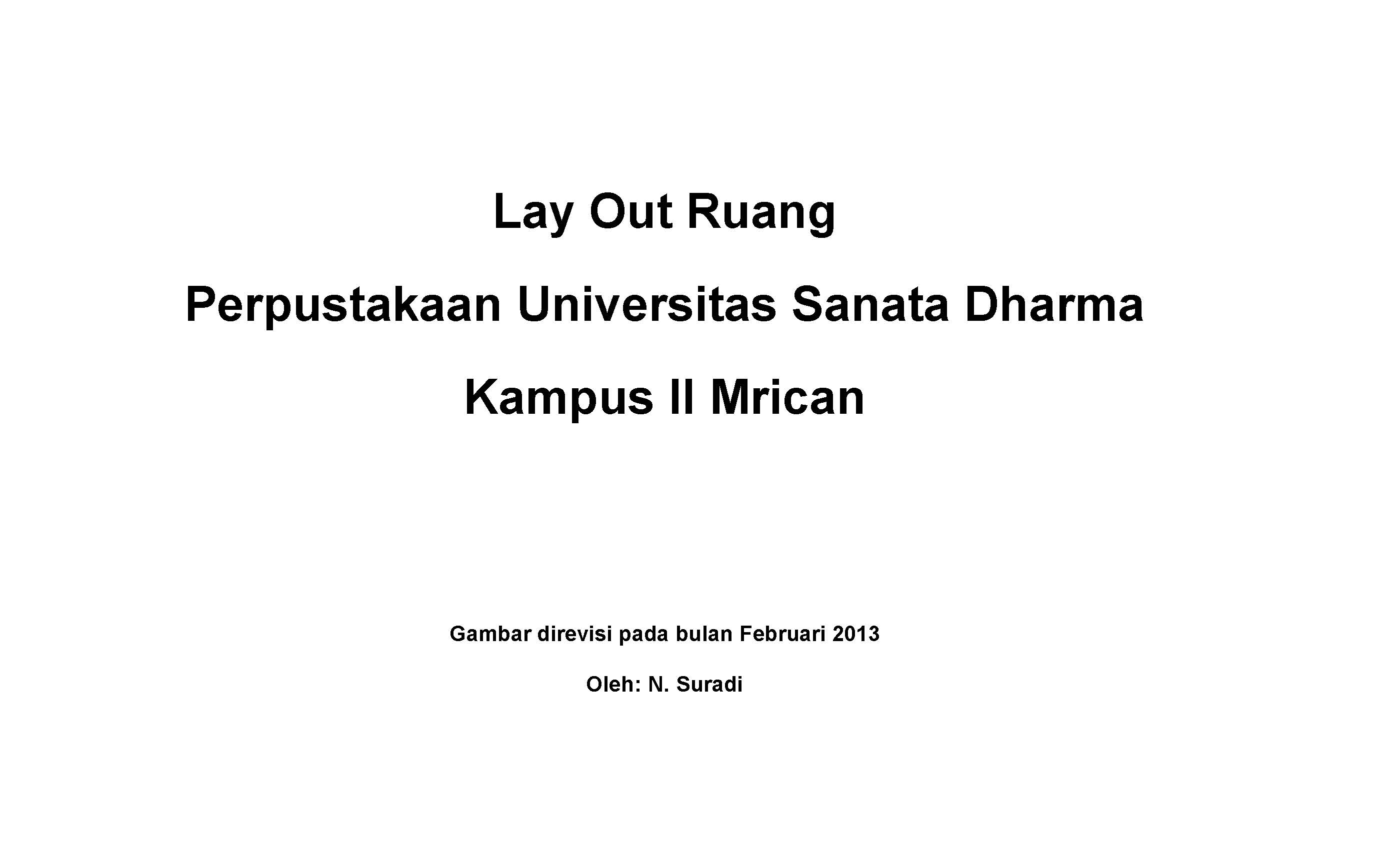 Perpustakaan USD - Denah Perpustakaan Kampus 2