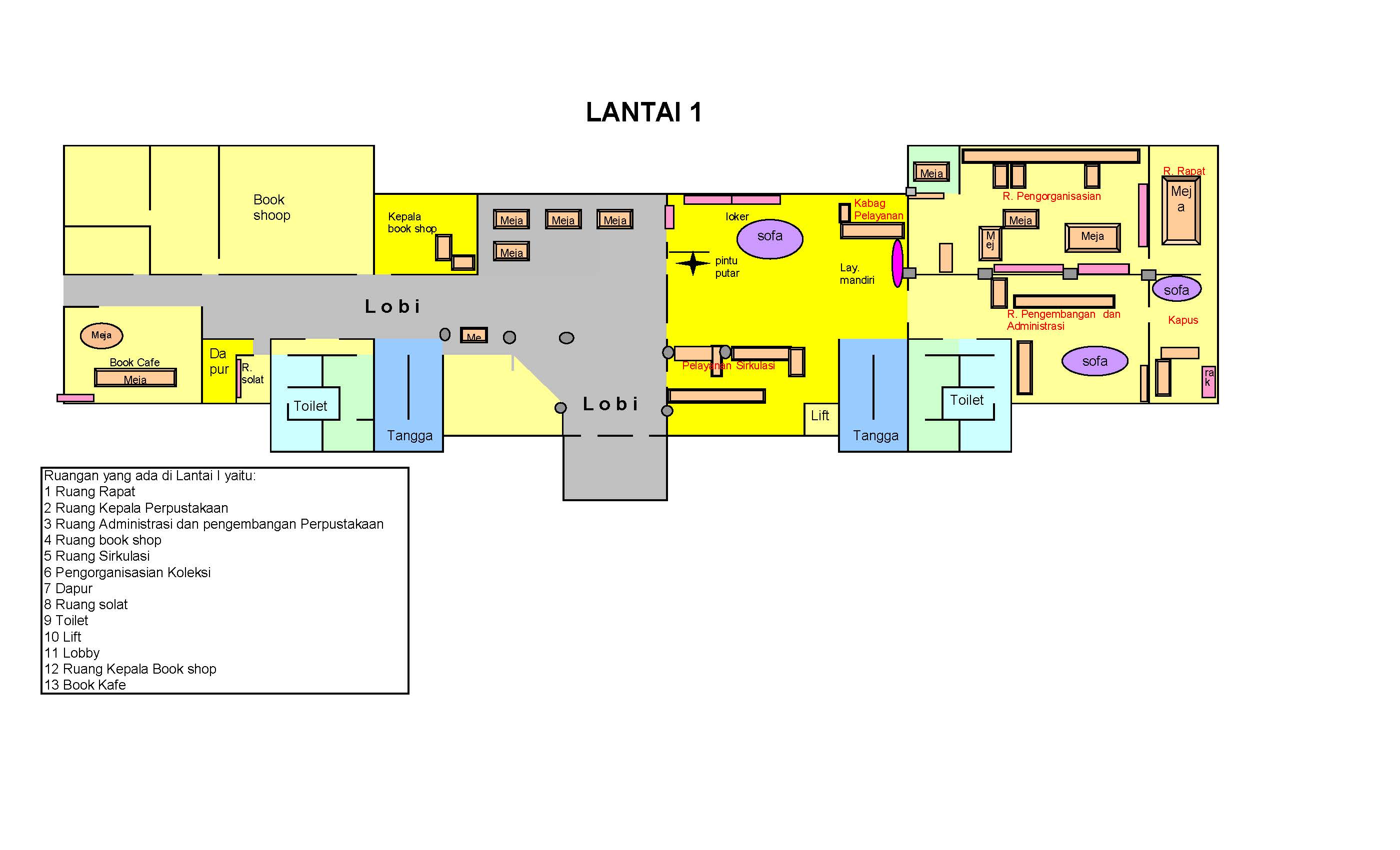 Perpustakaan USD - Denah Perpustakaan Kampus 2